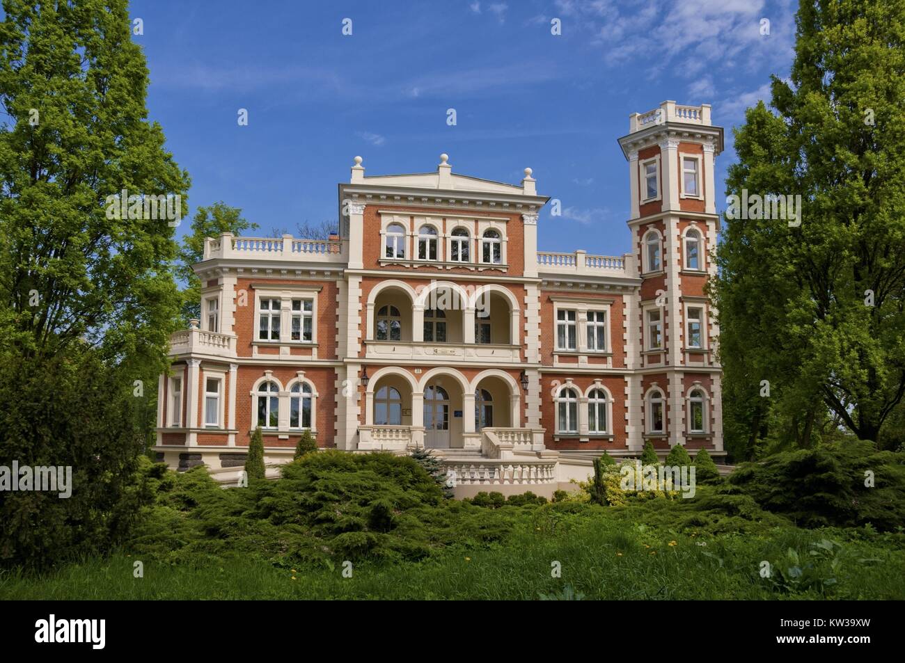 Eduard Muller`s Palace in Garzyn, Greater Poland Voivodeship, Poland Stock Photo - Alamy